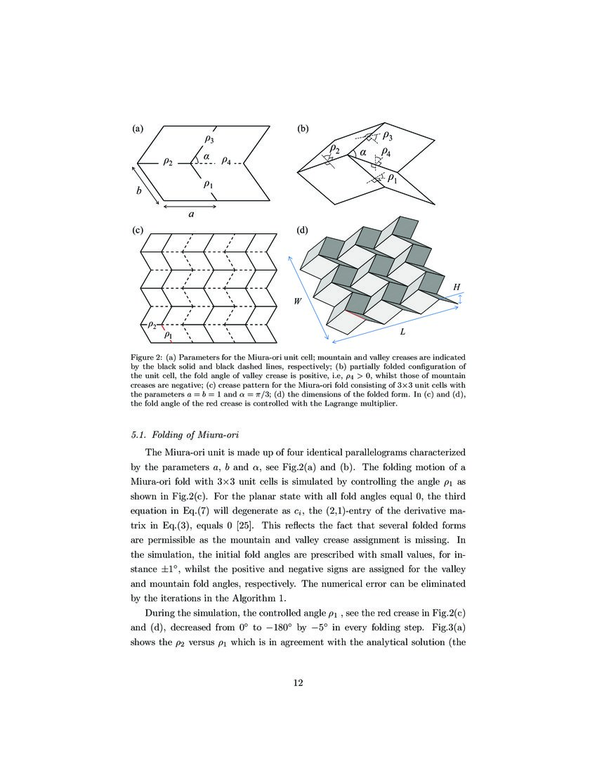 Folding Simulation of Rigid Origami with Lagrange Multiplier Method ...