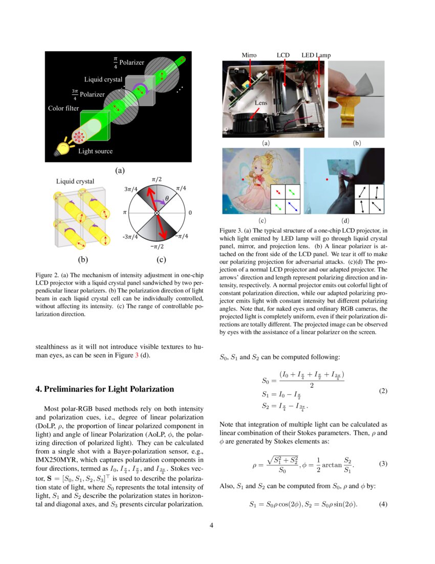 Fooling Polarization-based Vision using Locally Controllable Polarizing Projection | DeepAI