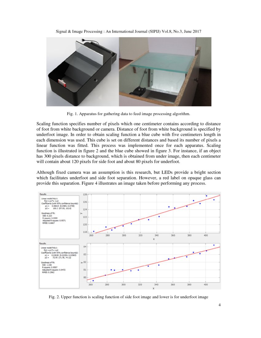Foot anthropometry device and single object image thresholding | DeepAI