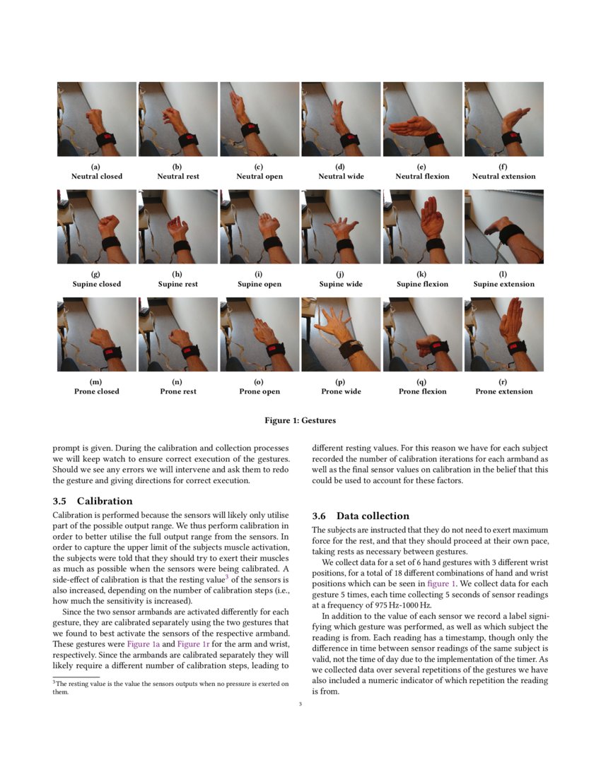 Force myography benchmark data for hand gesture recognition and ...