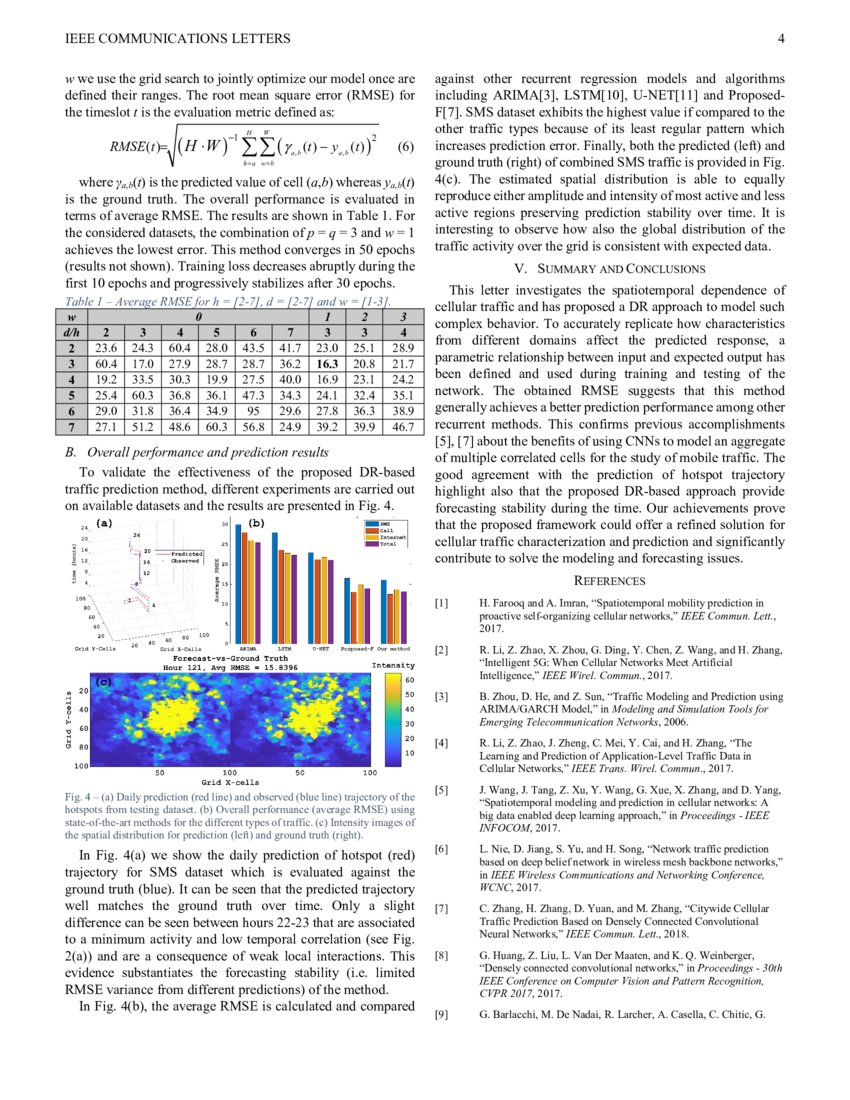 Forecasting Mobile Traffic With Spatiotemporal Correlation Using Deep Regression Deepai