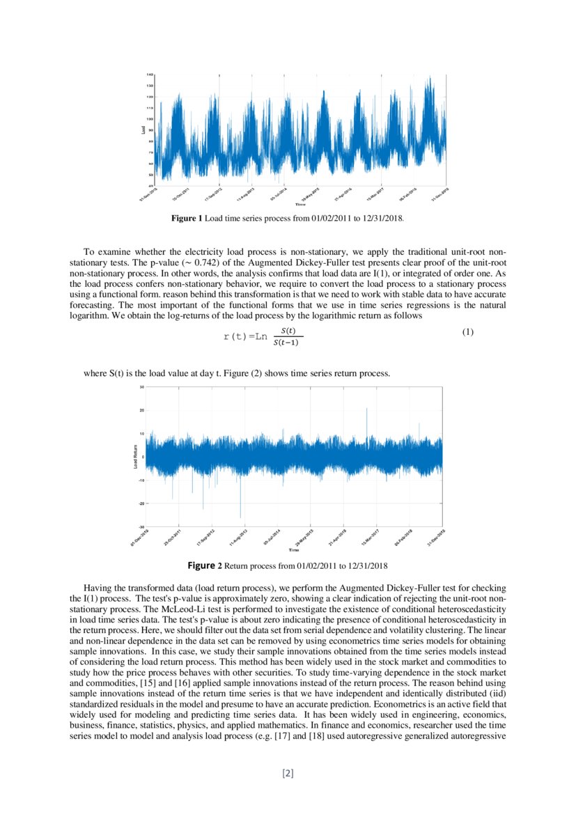 Forecasting Short Term Load Using Econometrics Time Series Model With T 2680
