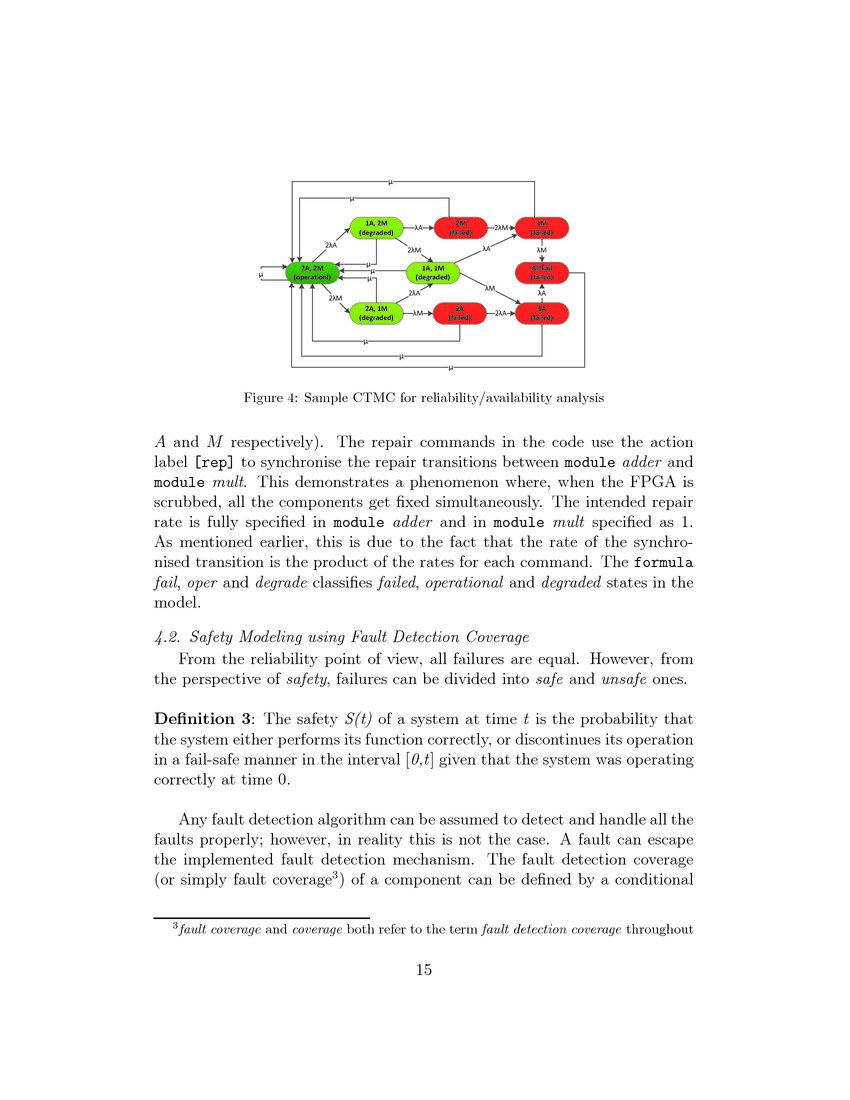 Formal Analysis Of Seu Mitigation For Early Dependability And Performability Analysis Of Fpga