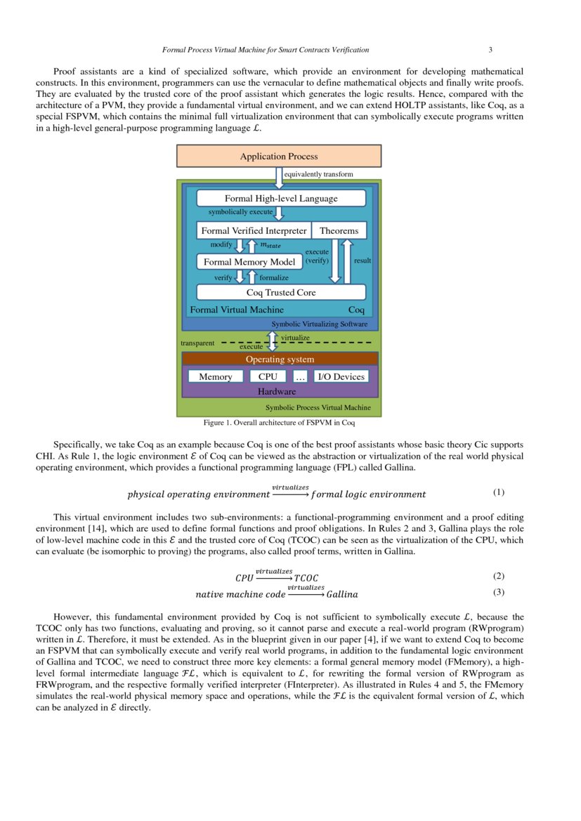 Formal Process Virtual Machine for Smart Contracts Verification | DeepAI