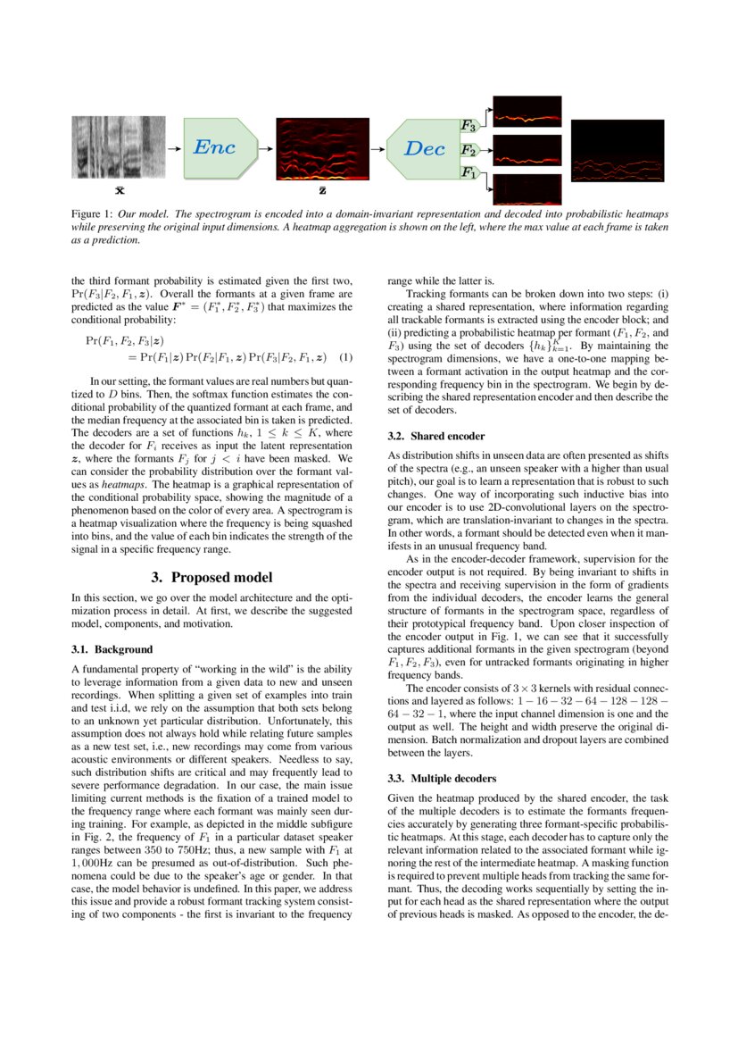 Formant Estimation and Tracking using Probabilistic Heat-Maps | DeepAI