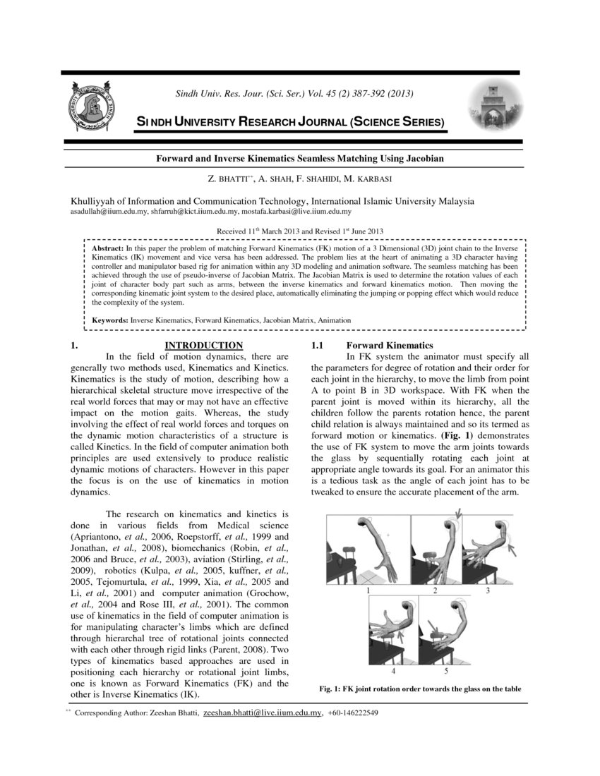 Forward And Inverse Kinematics Seamless Matching Using Jacobian Deepai 6767