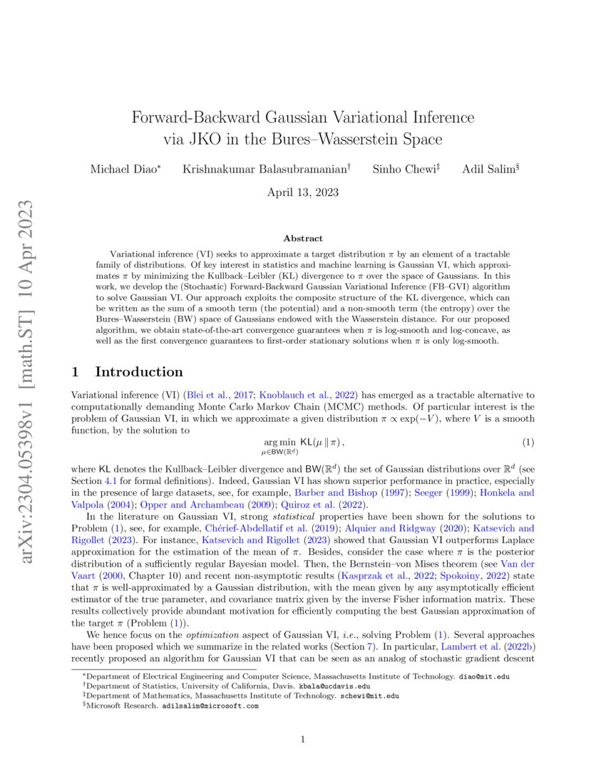 Forward Backward Gaussian Variational Inference Via Jko In The Bures