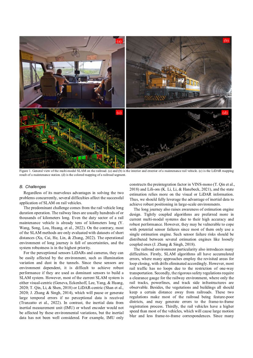 Four years of multi-modal odometry and mapping on the rail vehicles ...