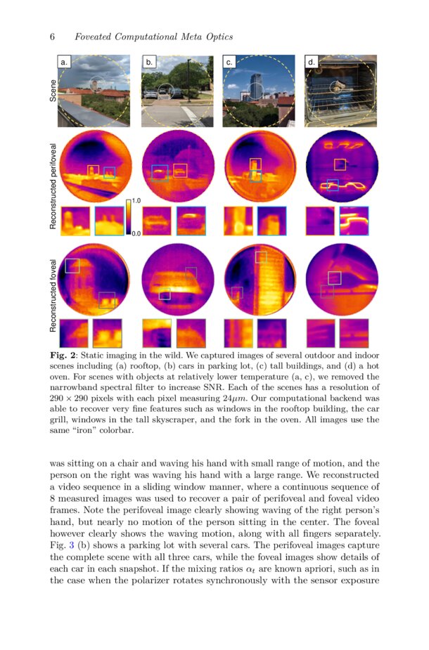 Foveated Thermal Computational Imaging in the Wild Using All-Silicon ...