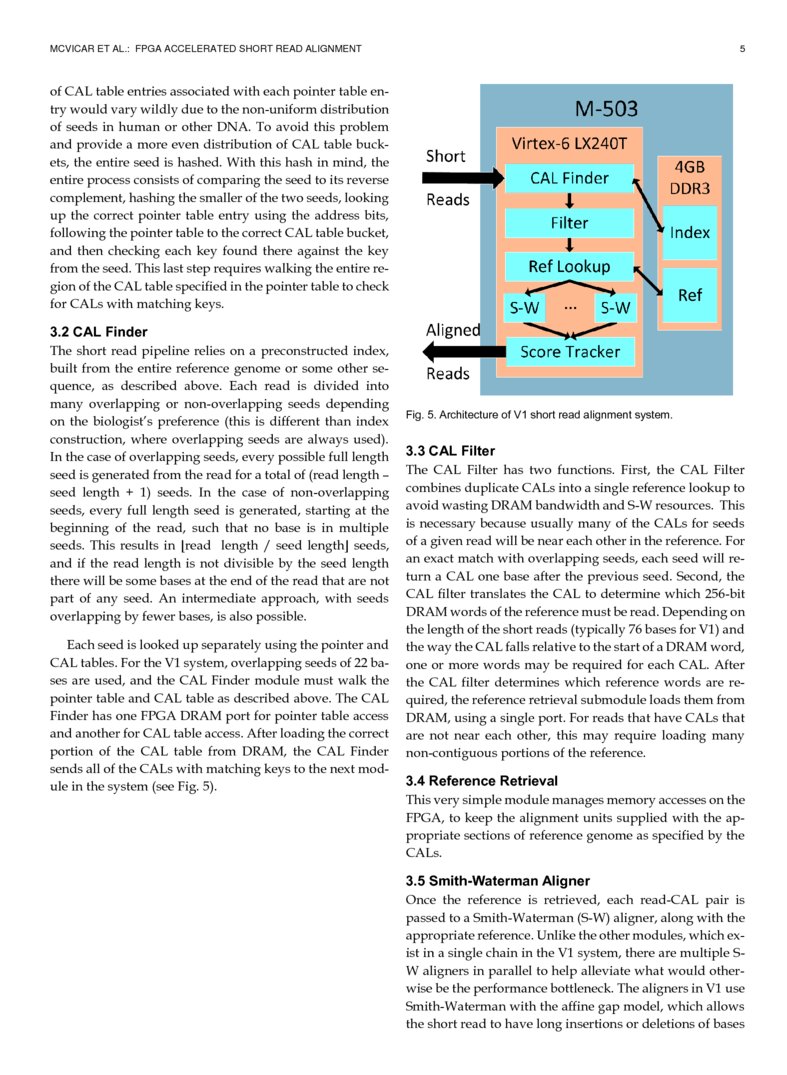 FPGA Acceleration of Short Read Alignment | DeepAI