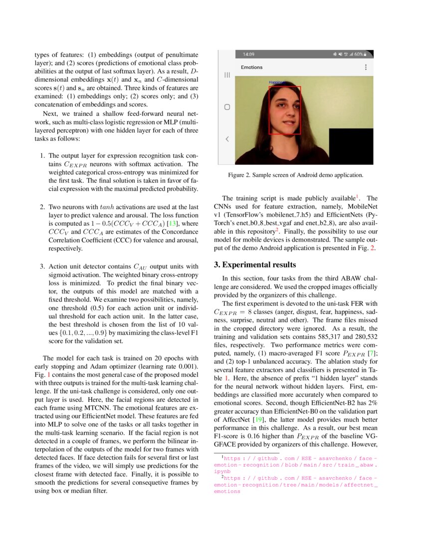 Frame Level Prediction Of Facial Expressions Valence Arousal And