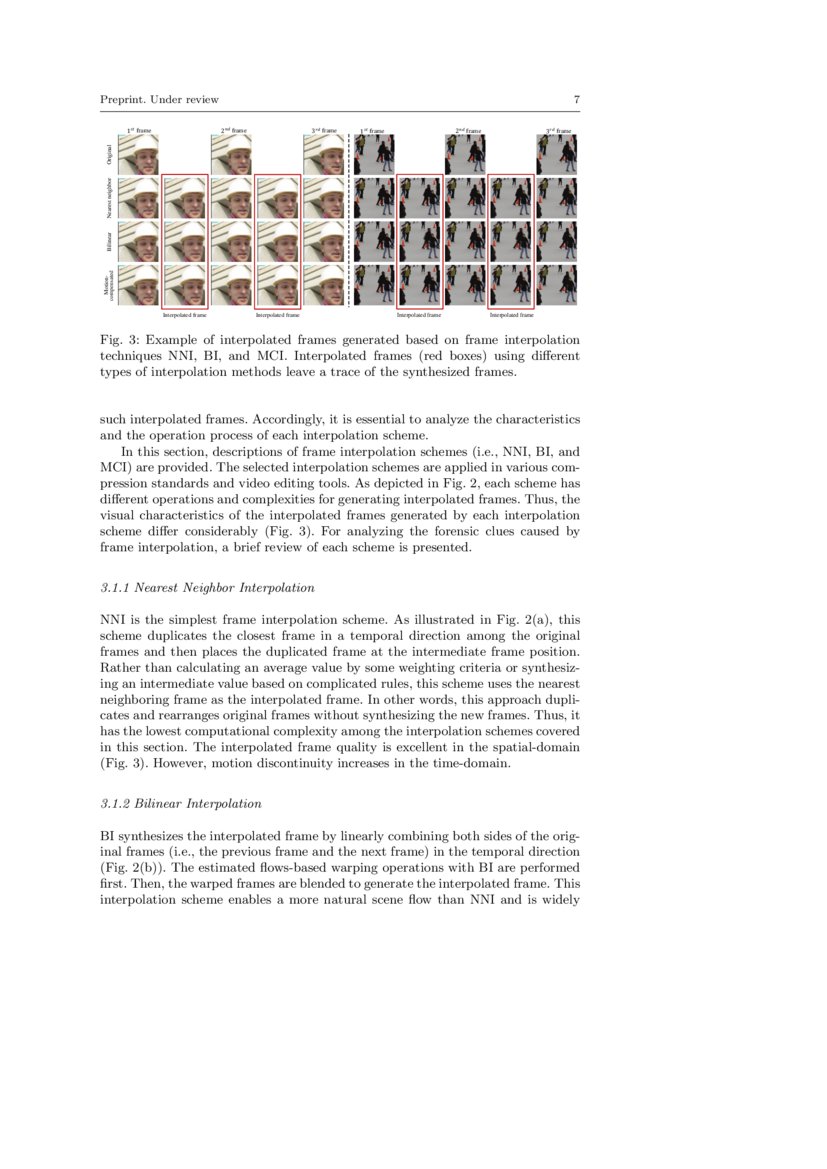 Frame Rate Up Conversion Detection Based On Convolutional Neural Network For Learning