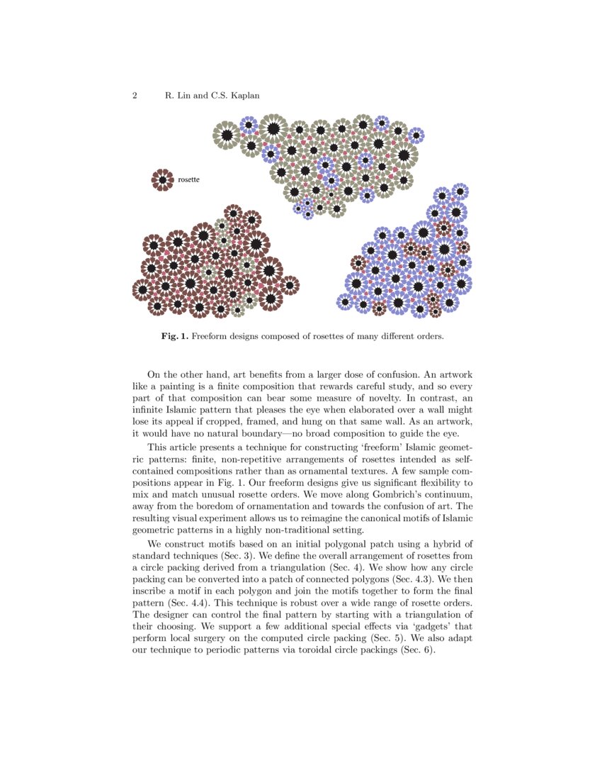 Freeform Islamic Geometric Patterns | DeepAI