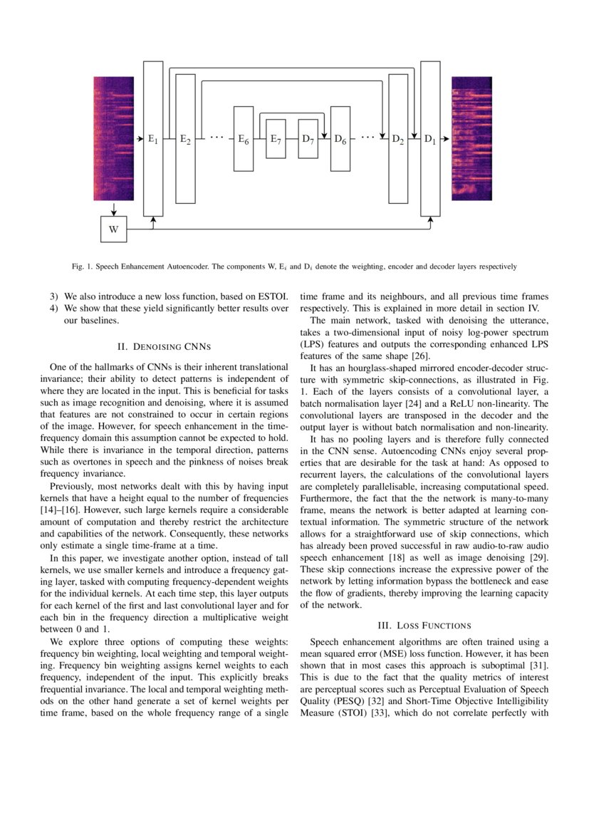 Frequency Gating: Improved Convolutional Neural Networks for Speech Enhancement in the Time ...