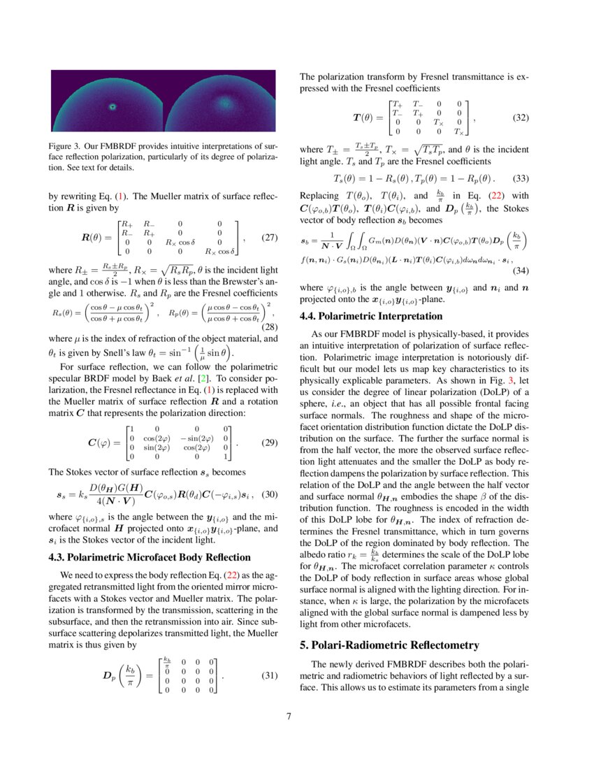 Fresnel Microfacet BRDF: Unification of Polari-Radiometric Surface-Body ...
