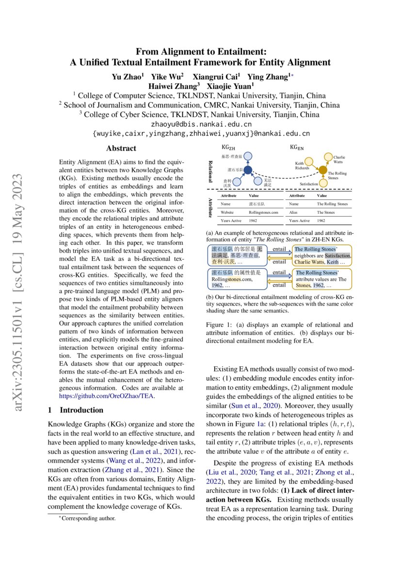 From Alignment To Entailment A Unified Textual Entailment Framework