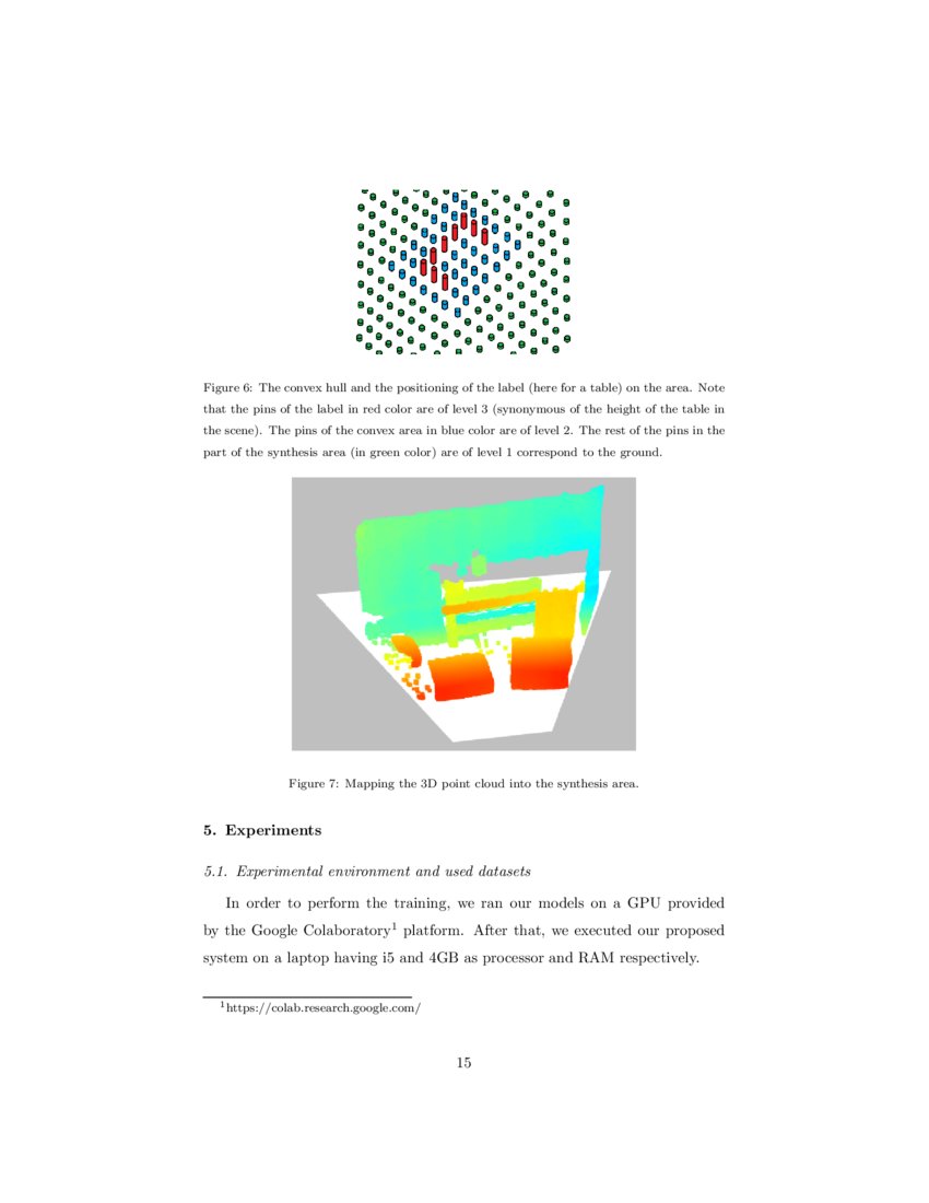 From depth image to semantic scene synthesis through point cloud ...