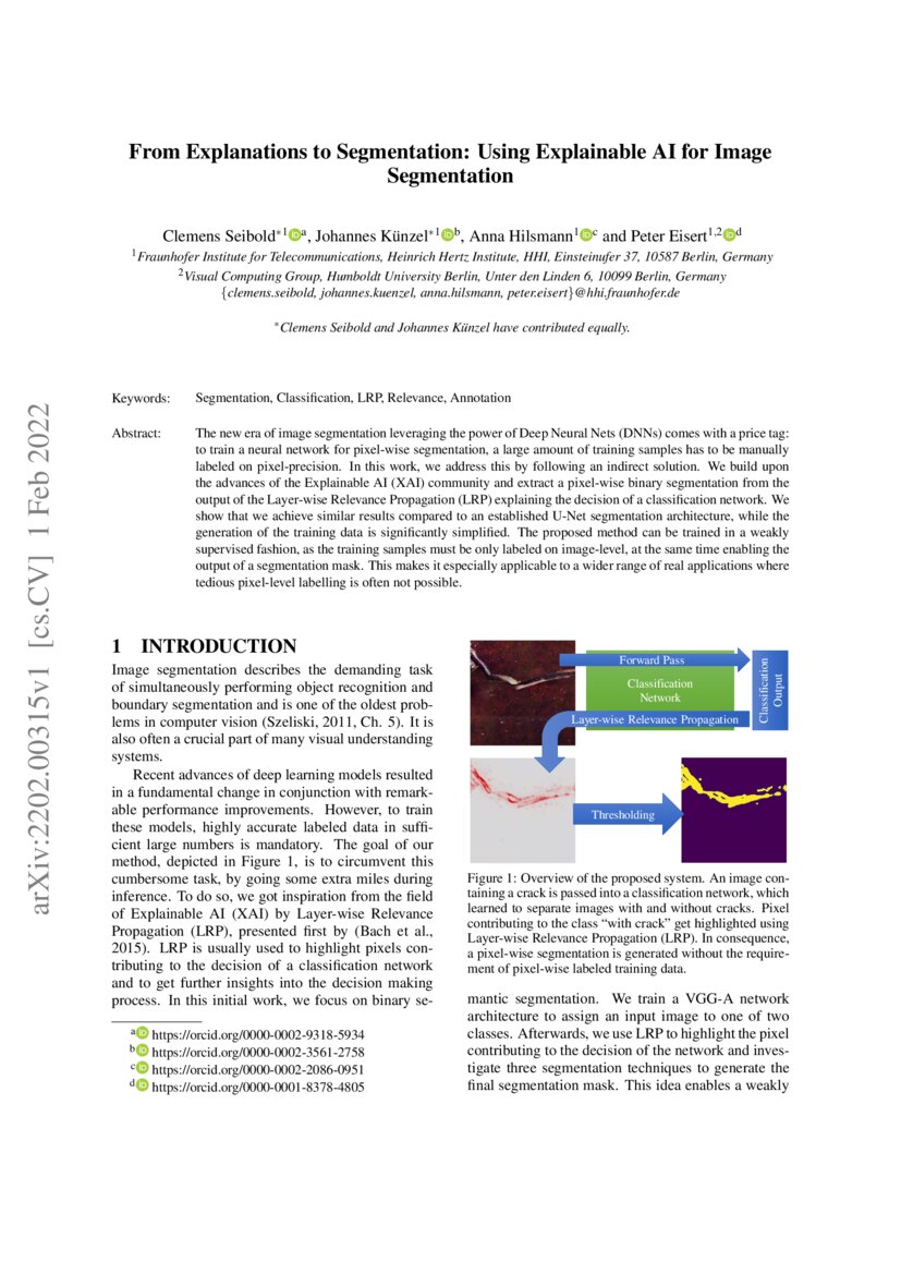 From Explanations To Segmentation Using Explainable Ai For Image