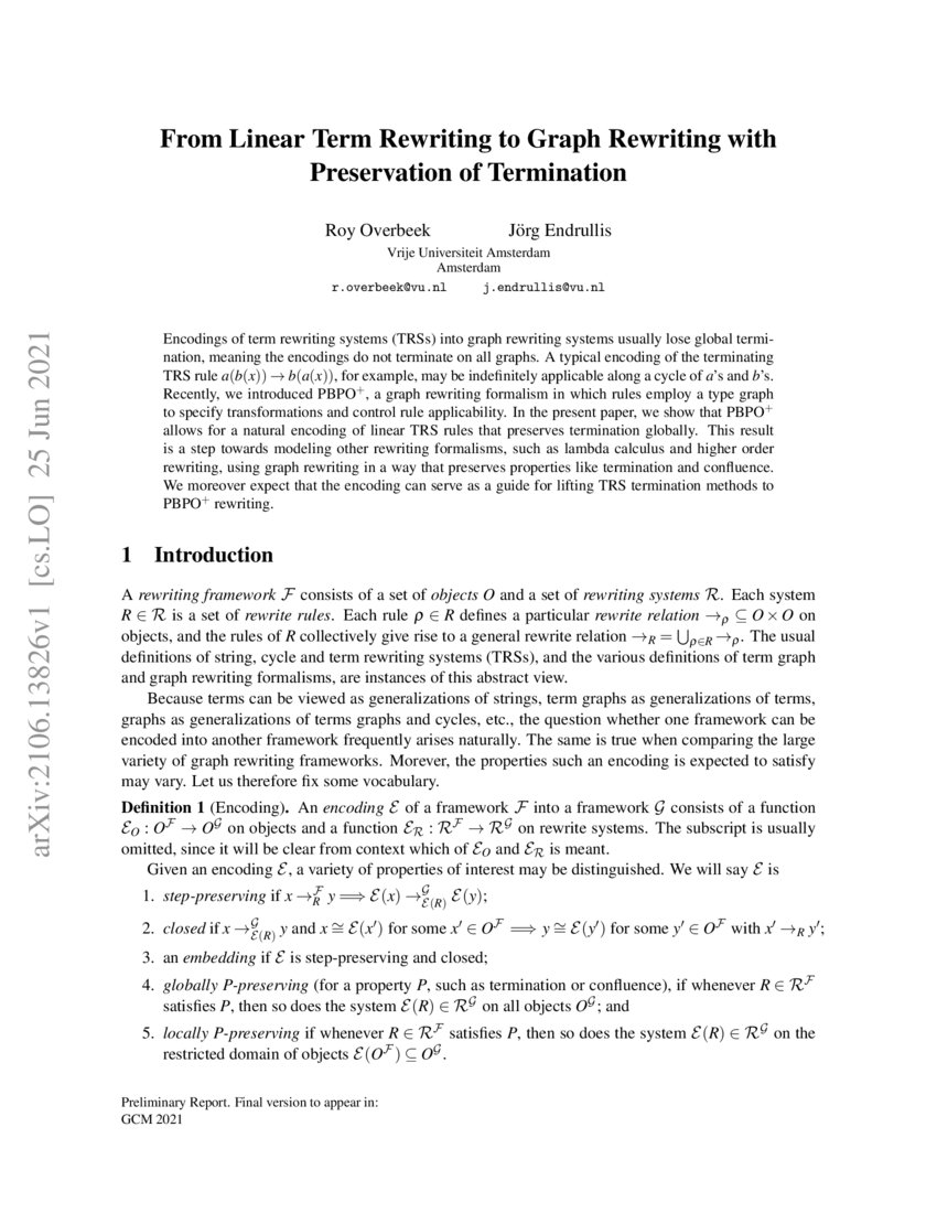From Linear Term Rewriting To Graph Rewriting With Preservation Of