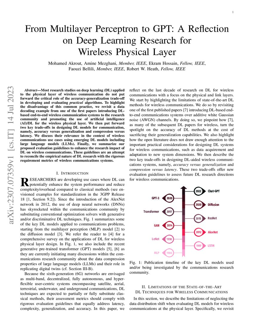 From Multilayer Perceptron to GPT: A Reflection on Deep Learning ...
