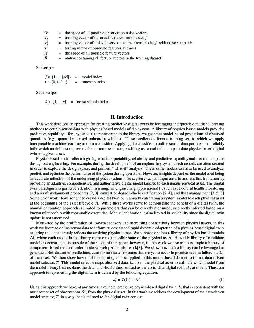 From Physics Based Models To Predictive Digital Twins Via Interpretable