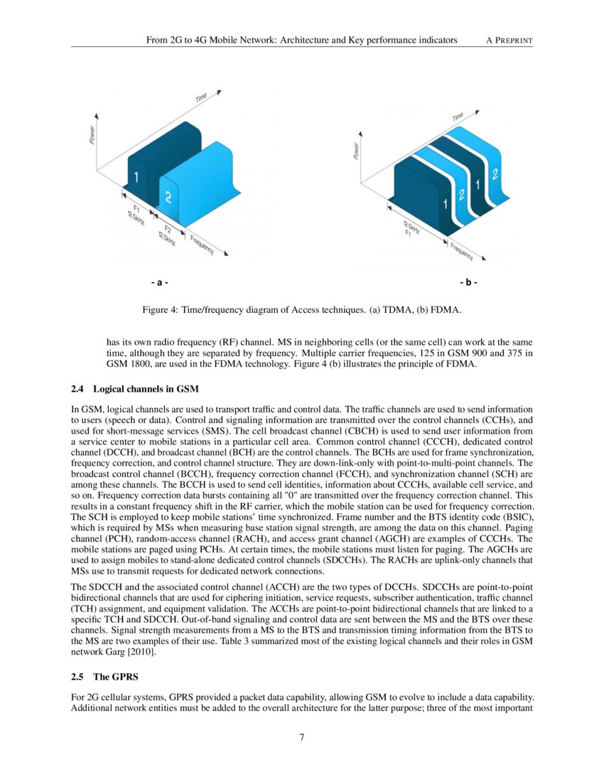 From 2g To 4g Mobile Network Architecture And Key Performance Indicators Deepai