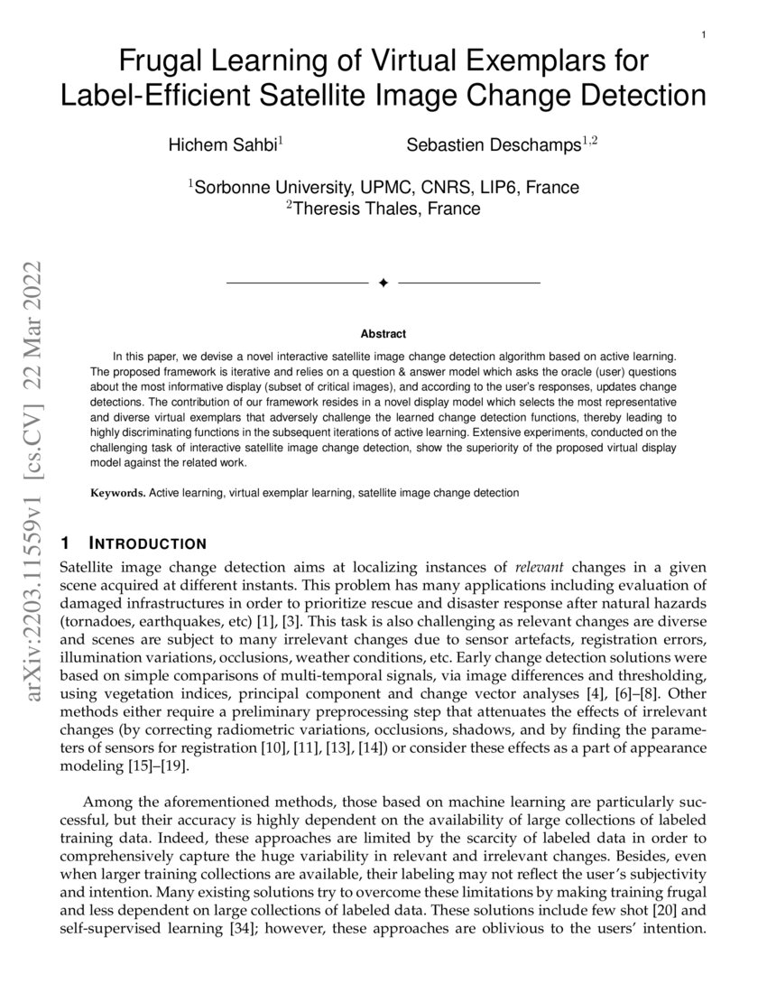 Frugal Learning of Virtual Exemplars for Label-Efficient Satellite ...