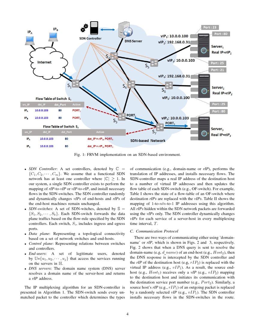 FRVM: Flexible Random Virtual IP Multiplexing in Software-Defined Networks | DeepAI