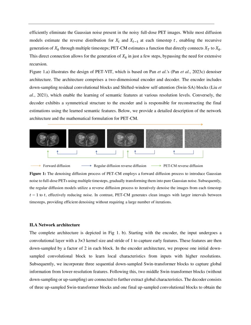 Full-dose PET Synthesis from Low-dose PET Using High-efficiency Diffusion Denoising ...