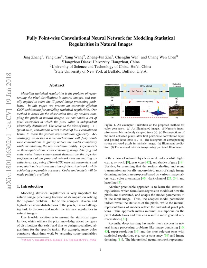 Fully Point-wise Convolutional Neural Network for Modeling Statistical ...