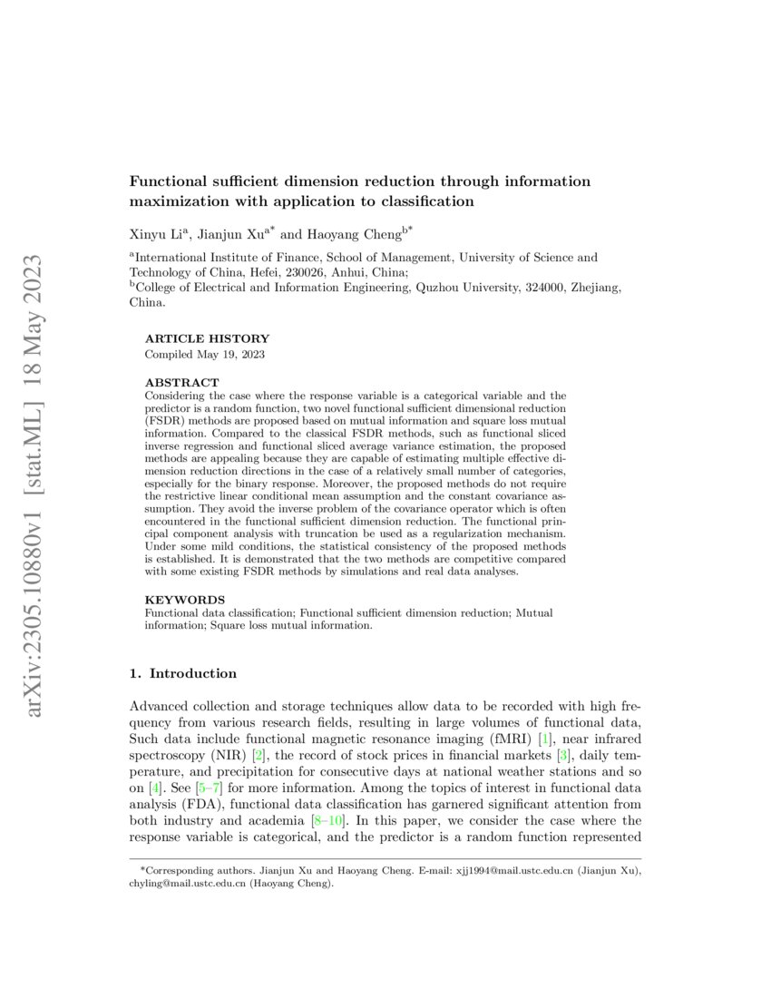 Functional Sufficient Dimension Reduction Through Information Maximization With Application To