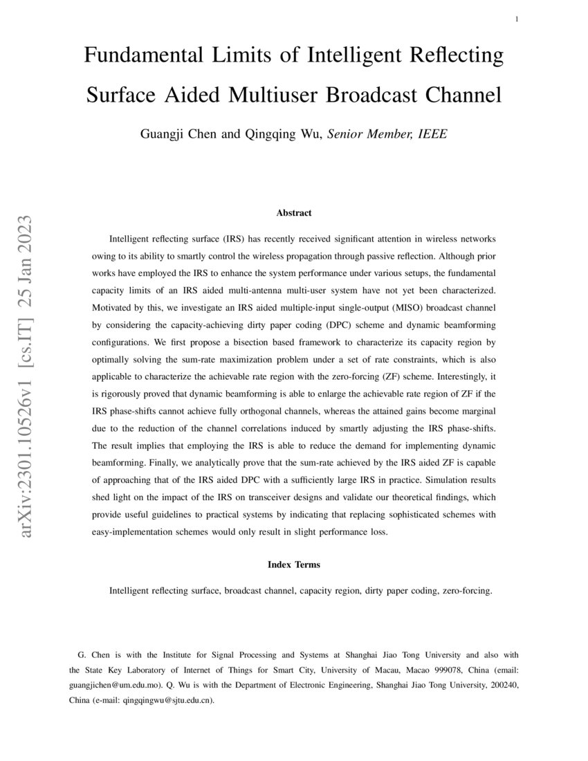 Fundamental Limits Of Intelligent Reflecting Surface Aided Multiuser