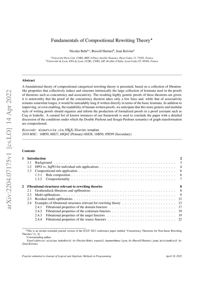 Fundamentals Of Compositional Rewriting Theory Deepai 8250