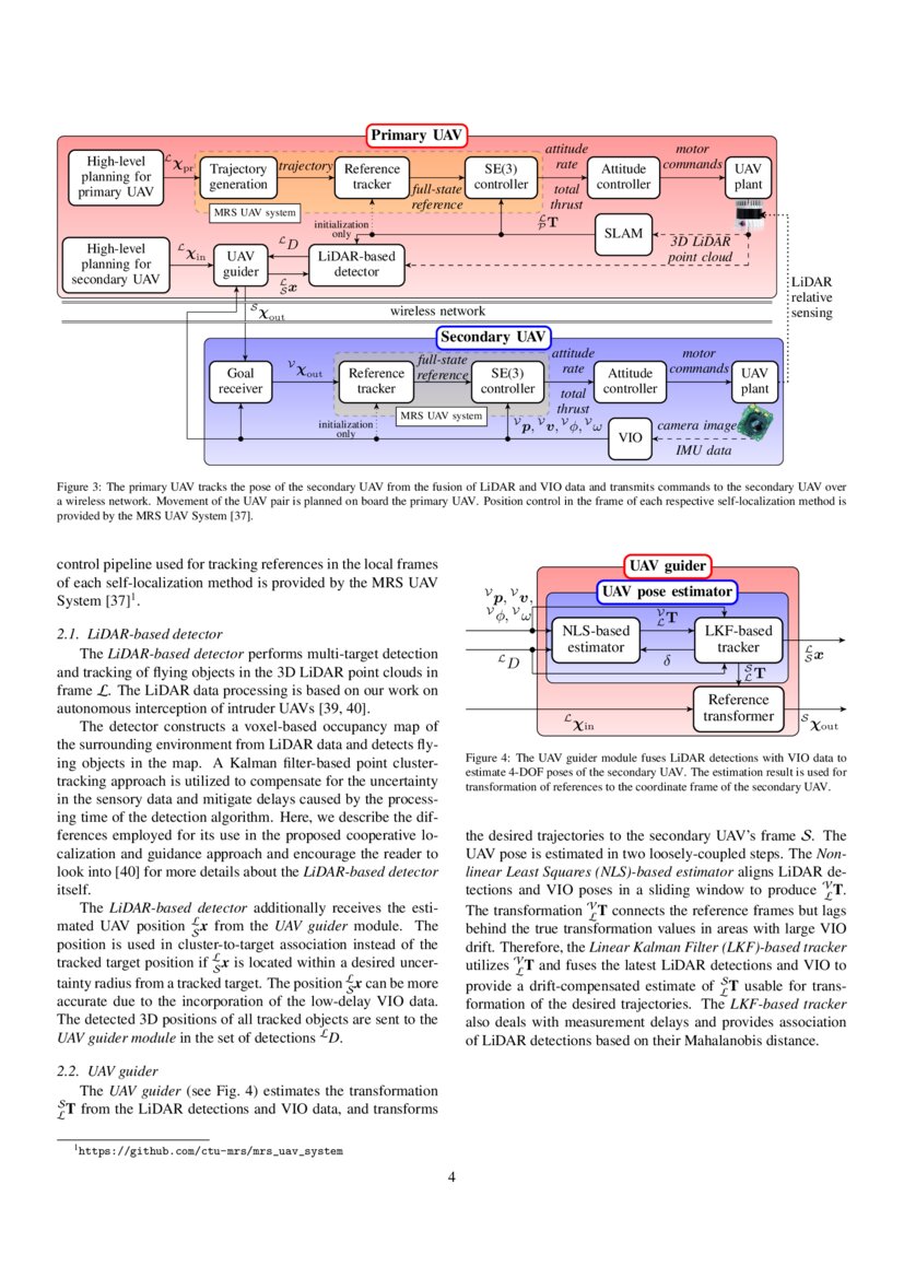 Fusion Of Visual Inertial Odometry With Lidar Relative Localization For Cooperative Guidance Of