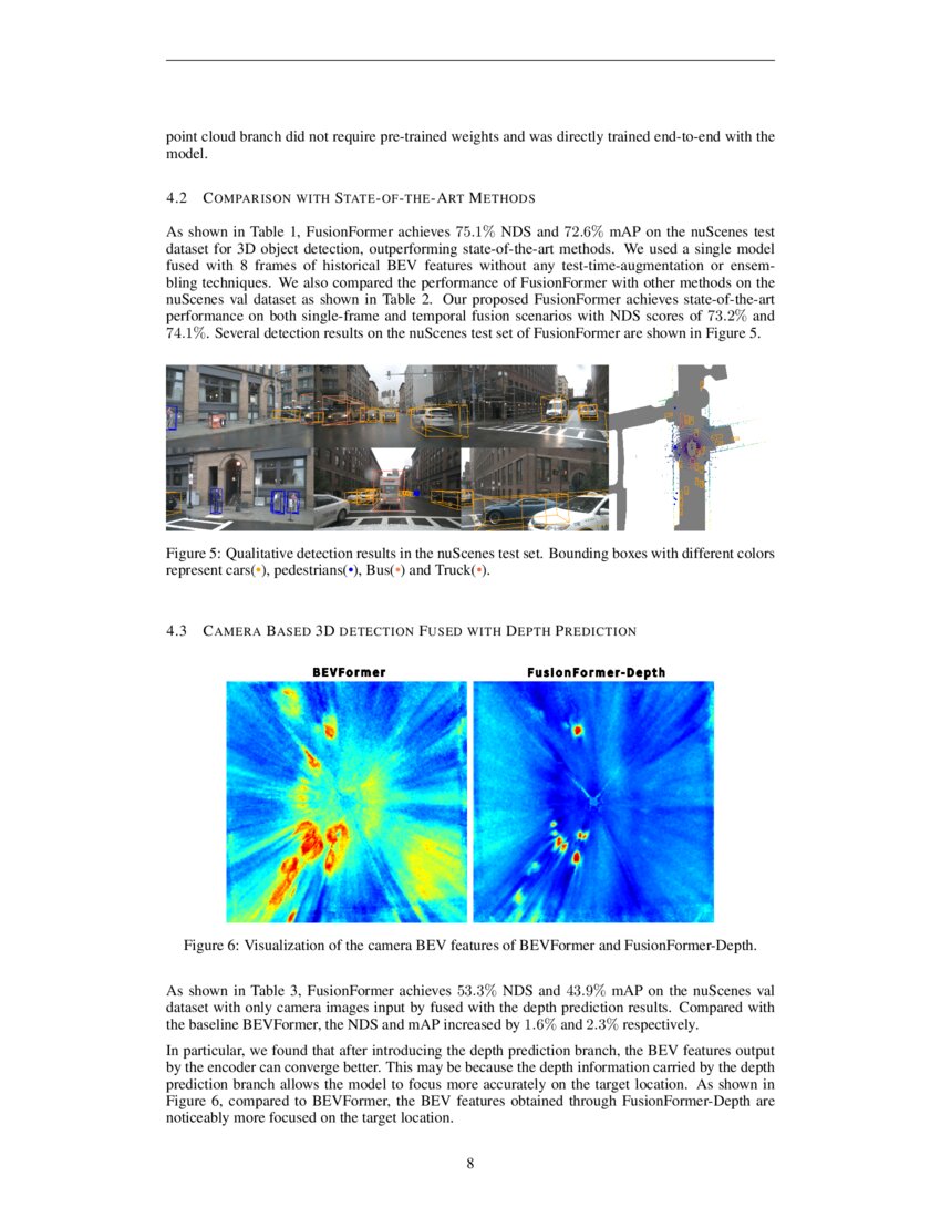 FusionFormer: A Multi-sensory Fusion in Bird's-Eye-View and Temporal Consistent Transformer for ...