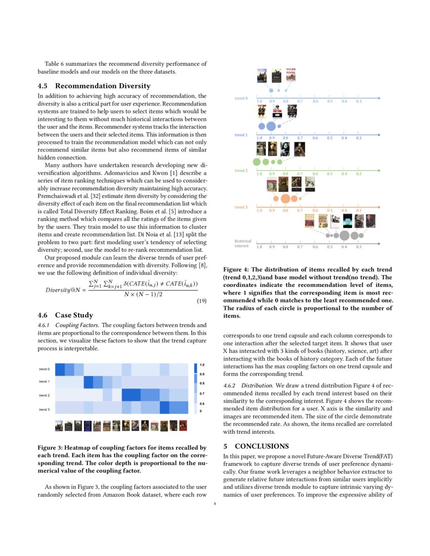Future-Aware Diverse Trends Framework for Recommendation | DeepAI