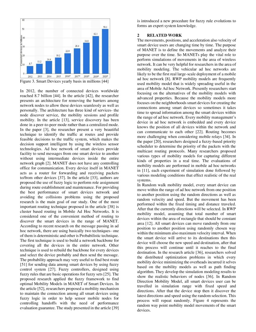 Fuzzy Control Based Mobility Framework For Evaluating Mobility Models In Manet Of Smart Devices