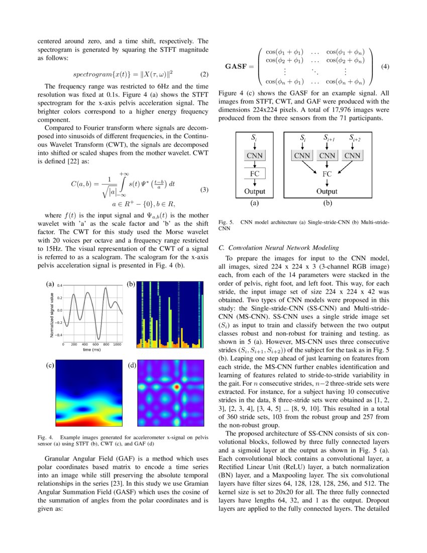 Gait-based Frailty Assessment using Image Representation of IMU Signals and Deep CNN | DeepAI