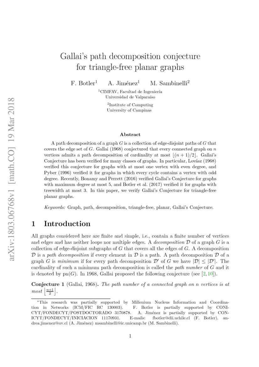 Gallai's path decomposition conjecture for triangle-free planar graphs ...