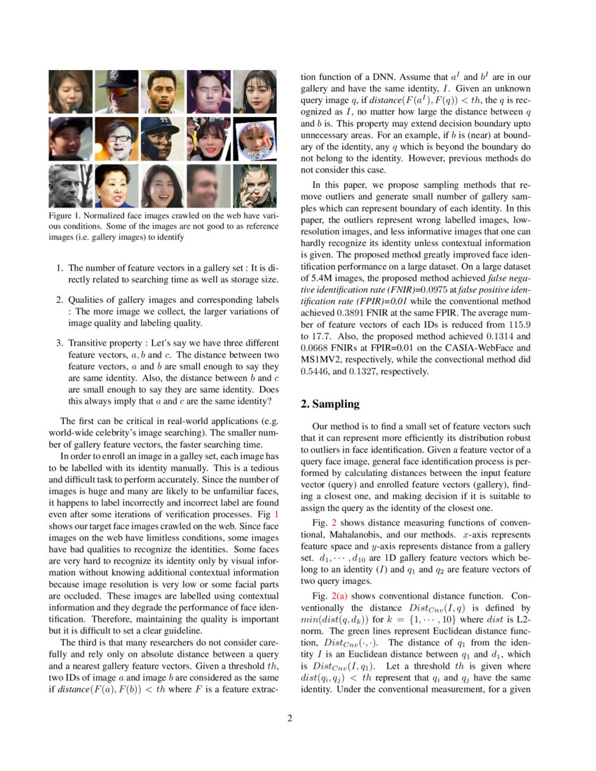 Gallery Sampling For Robust And Fast Face Identification Deepai