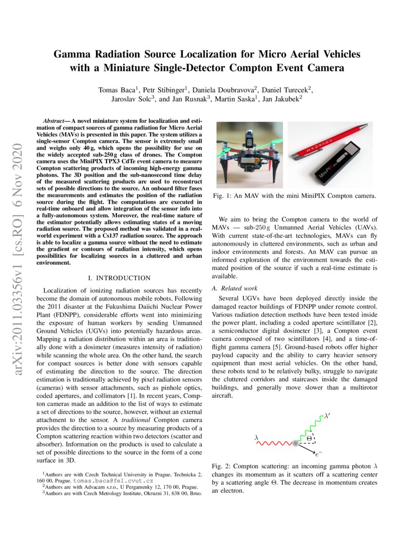 Gamma Radiation Source Localization for Micro Aerial Vehicles with a ...