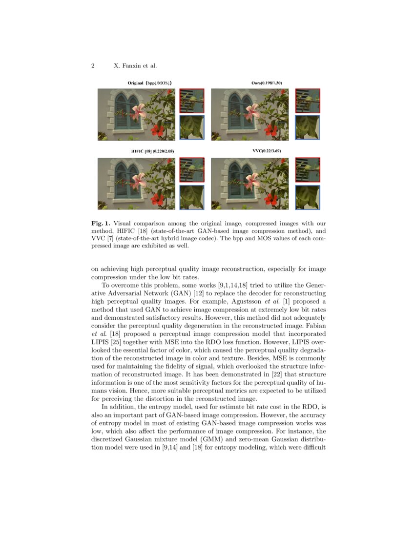 GAN-based Image Compression with Improved RDO Process | DeepAI
