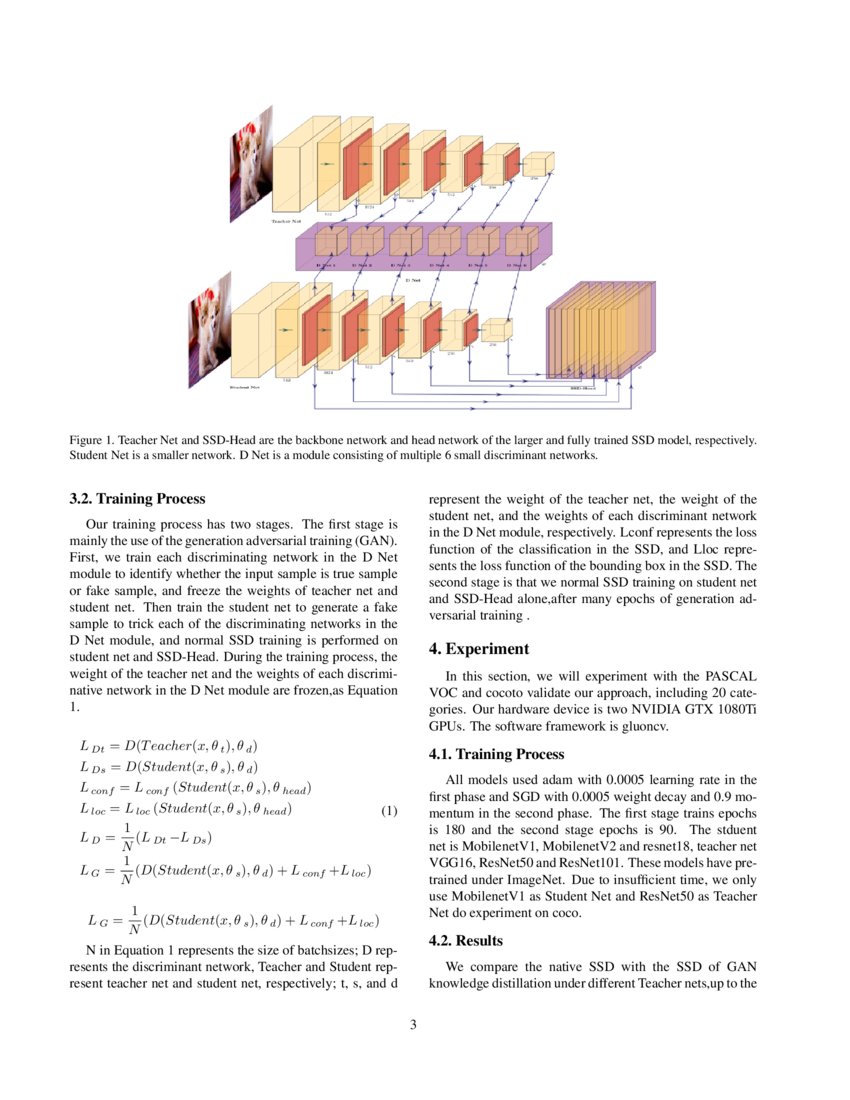 Gan Knowledge Distillation For One Stage Object Detection Deepai