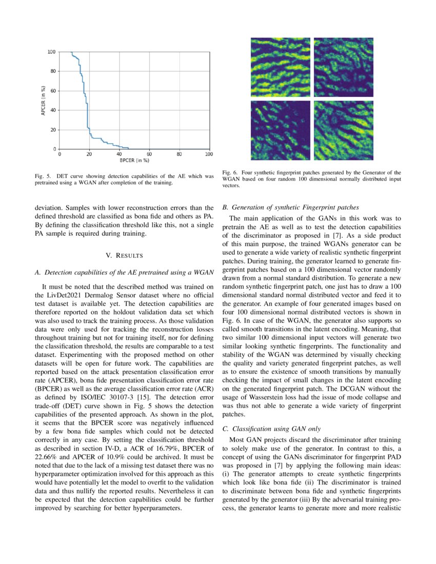 Gan Pretraining For Deep Convolutional Autoencoders Applied To Software Based Fingerprint