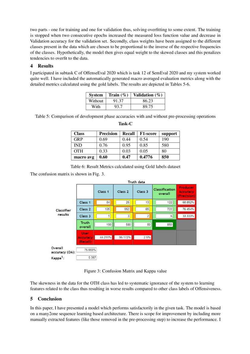 Garain At Semeval 2020 Task 12 Sequence Based Deep Learning For Categorizing Offensive Language