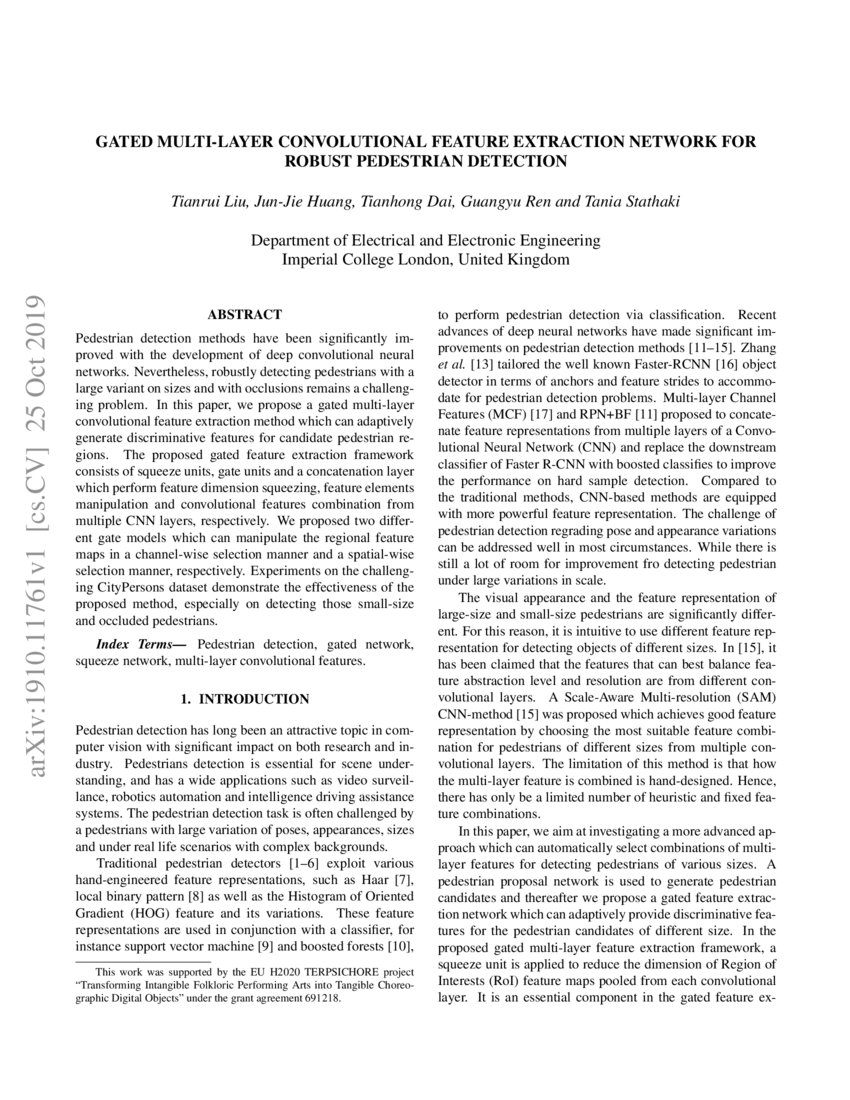 Gated Multi Layer Convolutional Feature Extraction Network For Robust