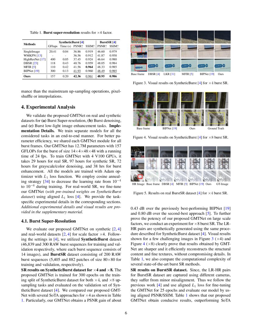 Gated Multi-Resolution Transfer Network for Burst Restoration and Enhancement | DeepAI