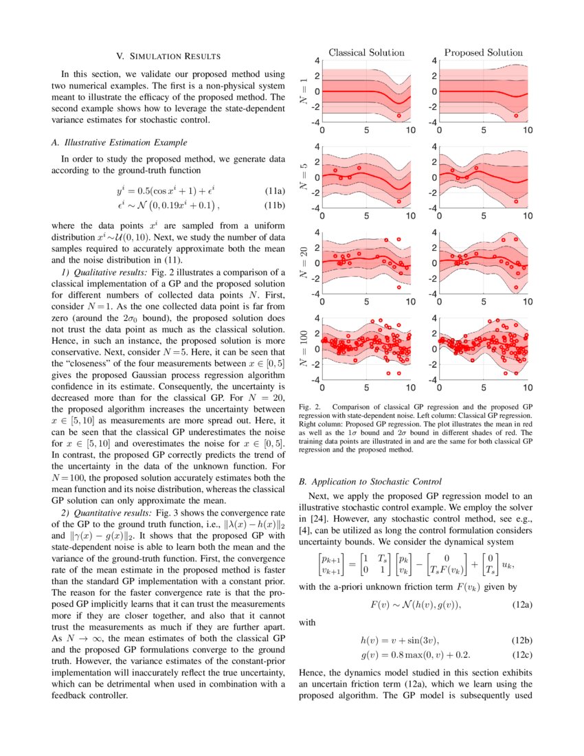 Gaussian Processes with State-Dependent Noise for Stochastic Control ... Gaussian Processes with State-Dependent Noise for Stochastic Control ...