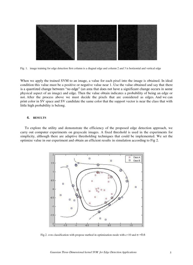 Gaussian Three Dimensional Kernel Svm For Edge Detection Applications