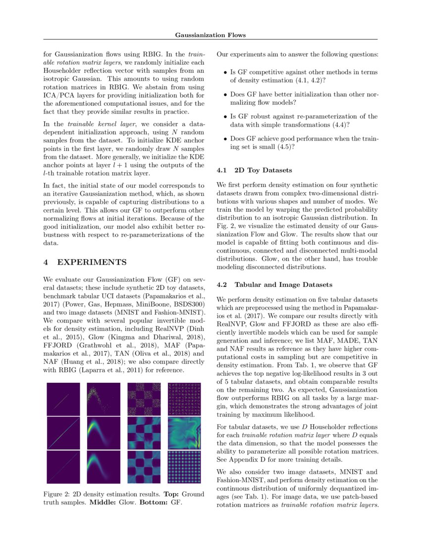 Gaussianization Flows | DeepAI